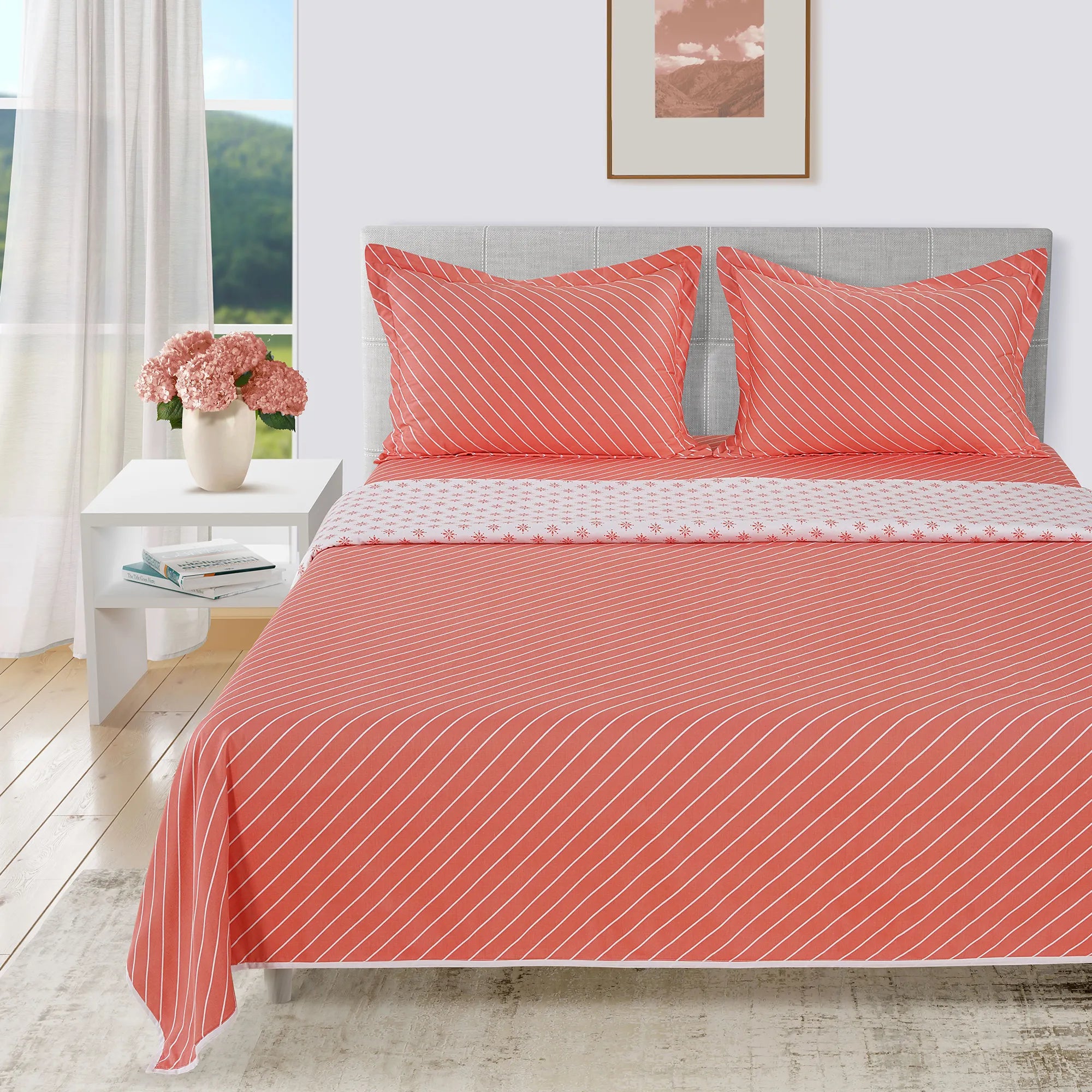 Buy Peach Elegance Dohar Design 95 Online - Homescapes